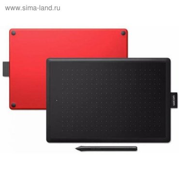 Купить Графический планшет Wacom One CTL-472, USB, черно-красный - цены ...